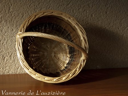 Petit panier rond en osier - artisanat - vente en ligne